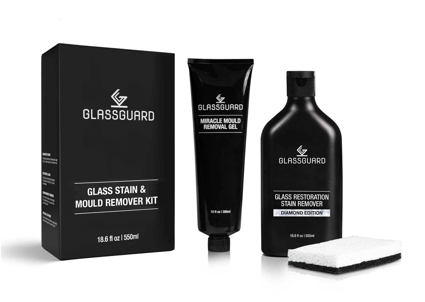 GLASSGUARD™ Glass Restoration Stain Remover Diamond Edition